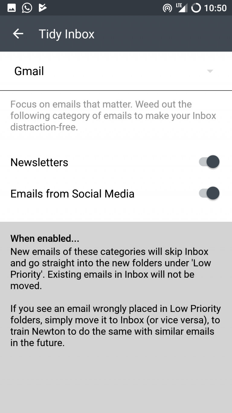 Newton's Tidy Inbox - Organize your emails just like Gmail - The ...
