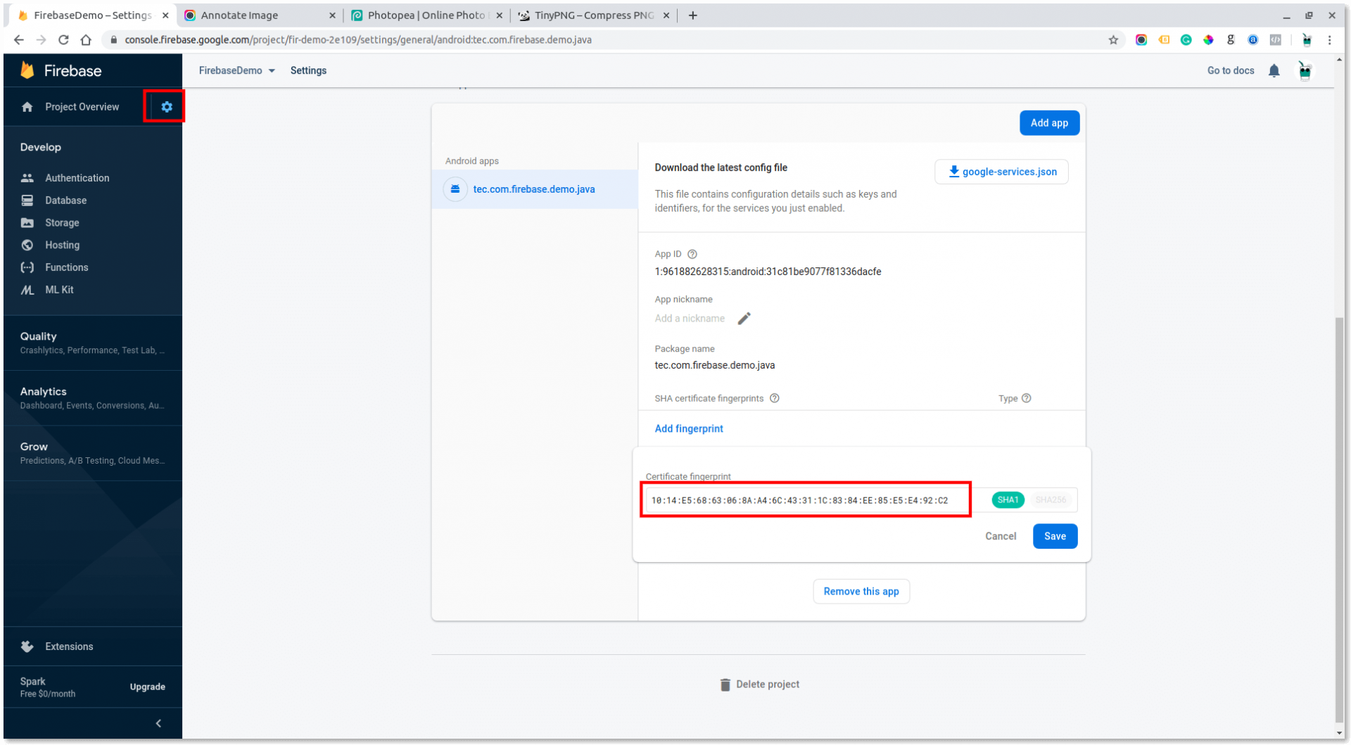 Email and Google authentication in Android using Firebase